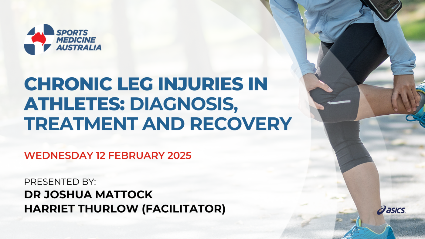 SMA Event - Chronic leg injuries in athletes: Diagnosis, treatment and ...