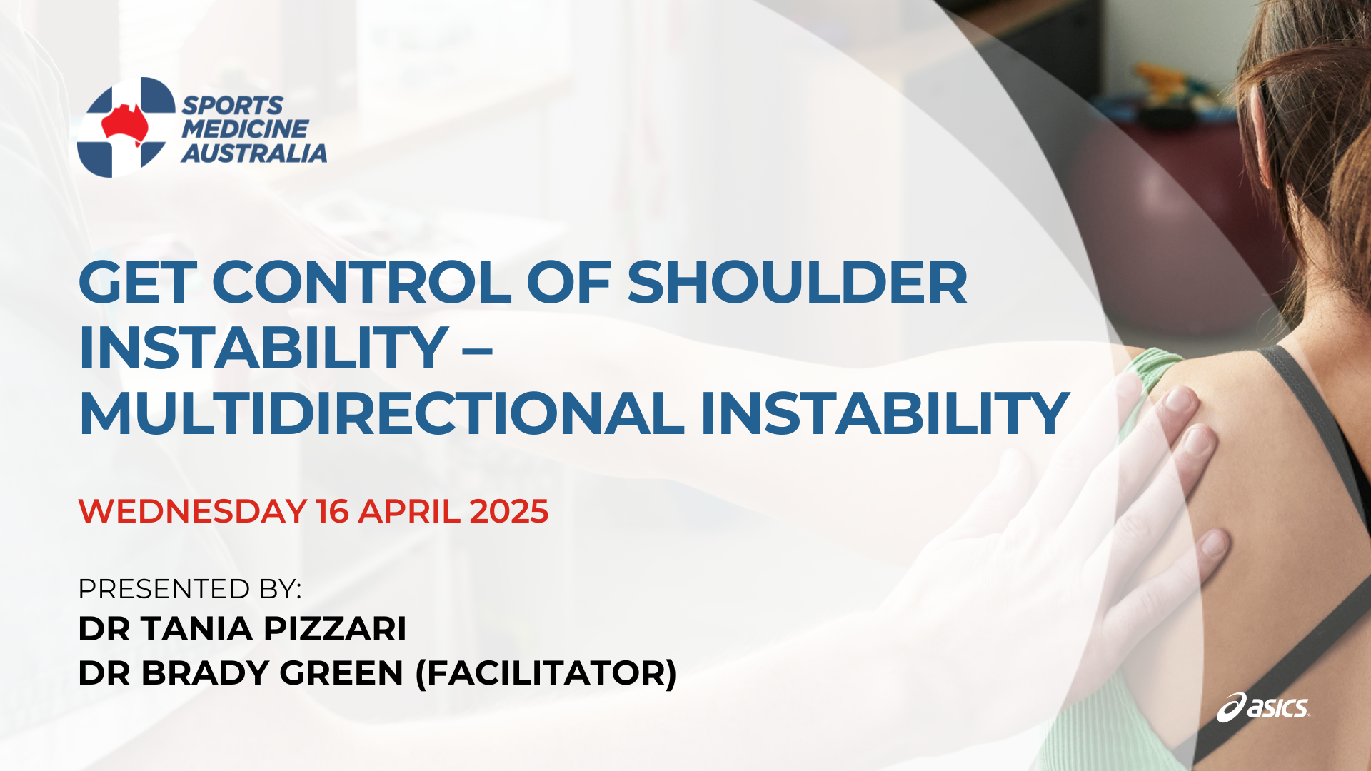 SMA Event: Get control of shoulder instability - Multidirectional ...